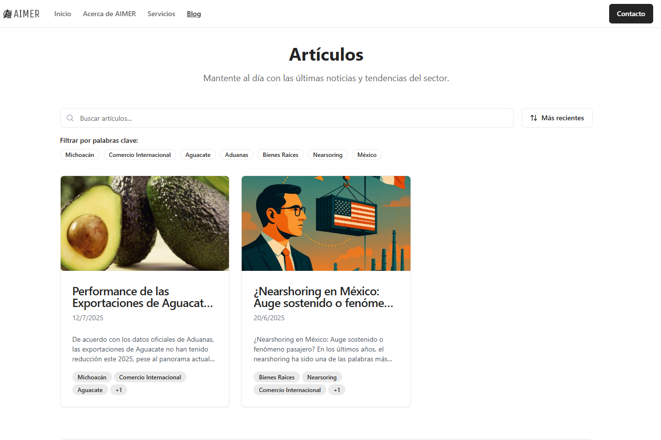 AIMER - Expertos en Comercio Internacional